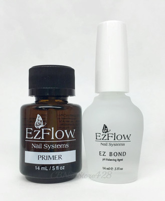 Ezflow Nail System - Primer + Ez Bond (dehydrator) .5oz/14ml DUO | eBay