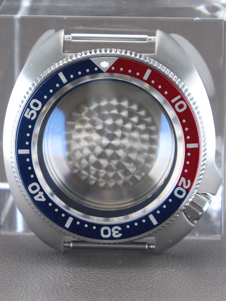 44mm Modified Turtle Watch Cases Sapphire Crystal Glass For Seiko Nh35 ...