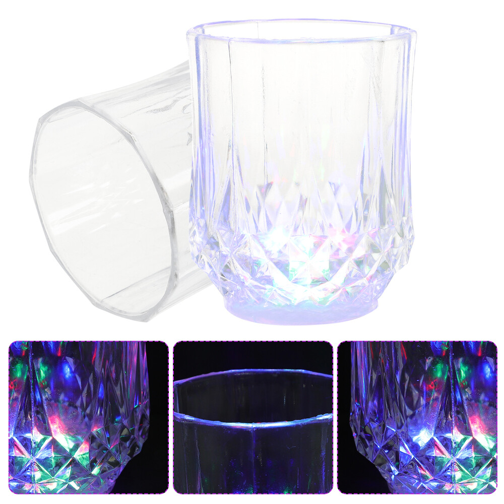 2 Pcs Light Up Cups LED Glowing Wine es Flashing Tumbler Pineapple LED ...