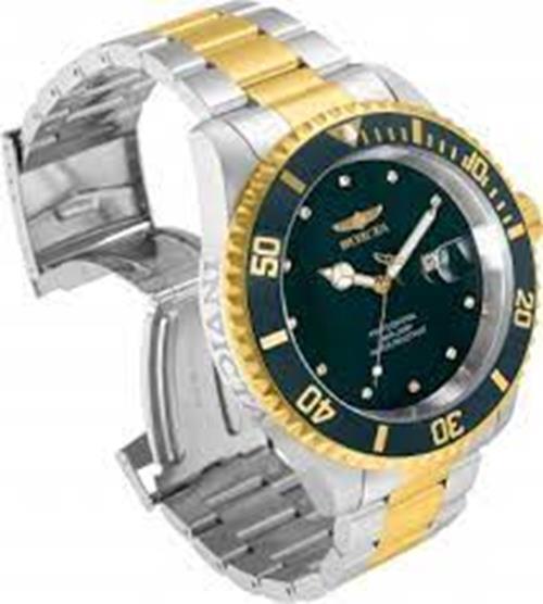 Invicta Men's 34151 Pro Diver Quartz 3 Hand Blue Dial Two Tone Analog ...