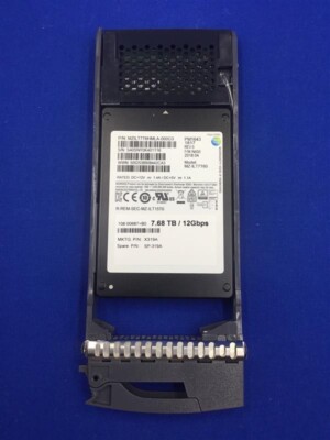 X319A NETAPP 7.68TB SAS 12Gbps 2.5" SSD 108-00687 SP-319A PM1643 MZ ...