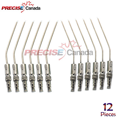 12 Pcs Frazier Suction Tube (8 FR + 10 FR), Ent Surgical Instruments | eBay