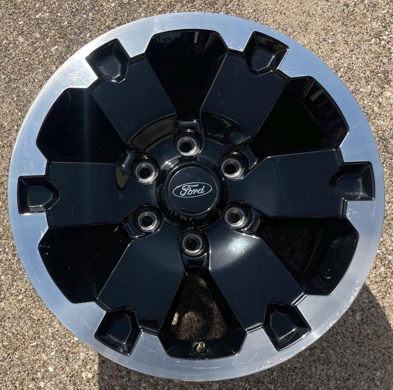 FORD RANGER 2019-2023 Factory OEM Wheel 18" Rim 10282 Black/CNC w/ Cap ...