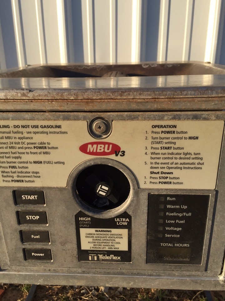 US Military Teleflex MBU-V3 Modern Burner Heater Un-Tested AS-IS For ...