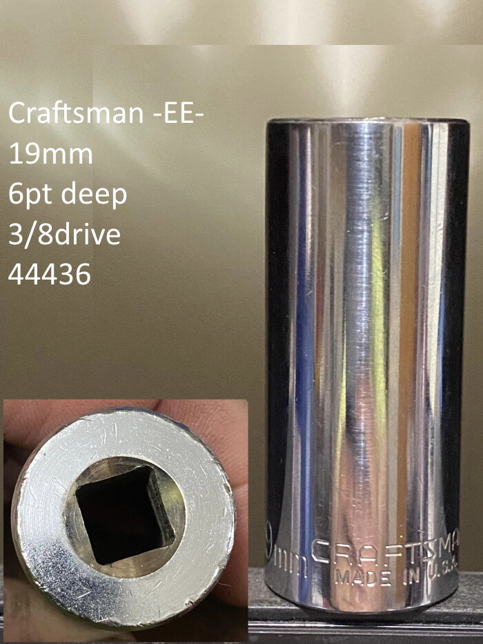 USA MADE 18mm and 19mm Sockets 6pt 12pt 3/8 1/2dr price each many ...