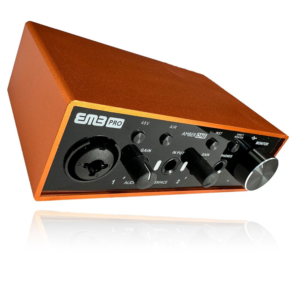 EMB 2In-2Out USB-C Audio Interface (Resolution 24Bit/96kHz) 48V Phantom ...