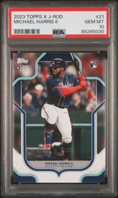 2023 Topps x J-Rod The Show Out Collection Michael Harris II #21 Braves ...