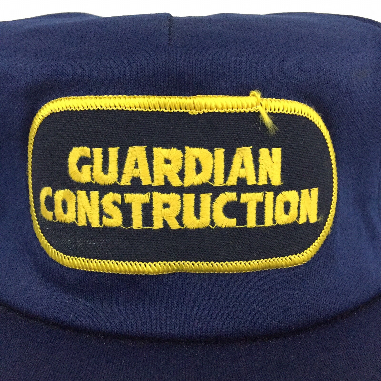 Vtg Guardian Construction Patch Hat Logo Mesh USA Sna… - Gem