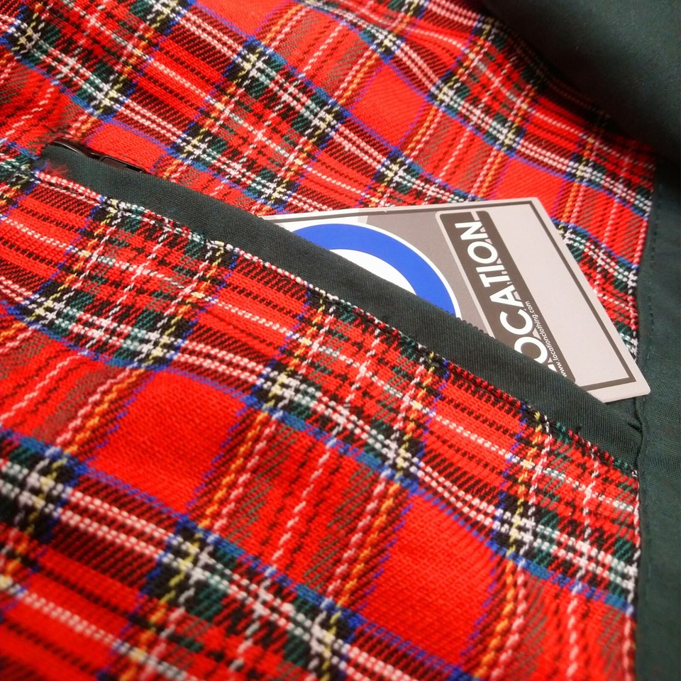 Mens Classic Location Mod Coat Jacket Tartan Lining Soft Lightweight ...