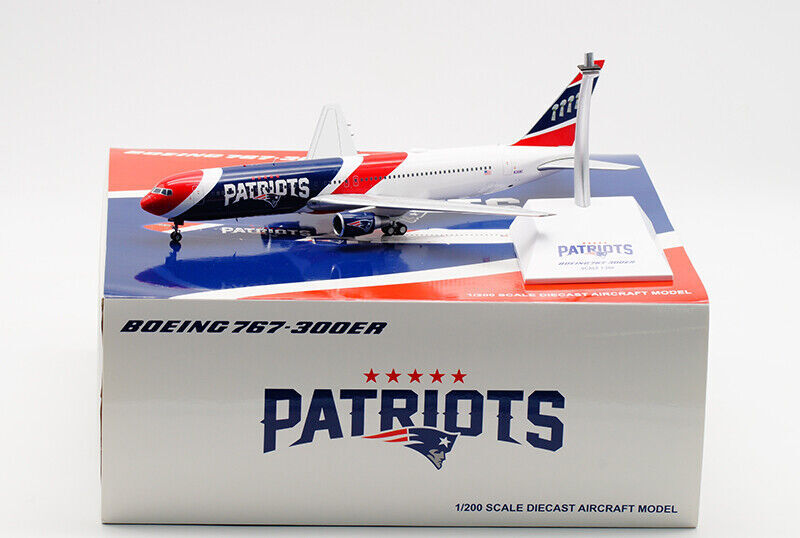 28CM 1:200 JC WINGS PATRIOTS BOEING 767-300ER Passenger Airplane ...