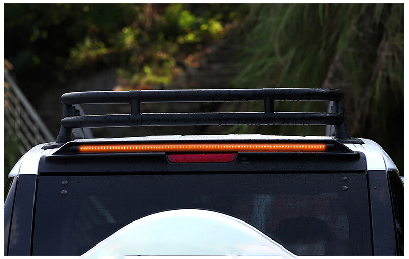 Black Roof Spoiler Tail Lip Wing Bar With LED For Toyota FJ Cruiser ...