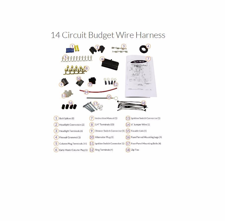 Kwik Wire KW-14CB - Kwik Wire Budget 14 Circuit Wiring Kit | eBay