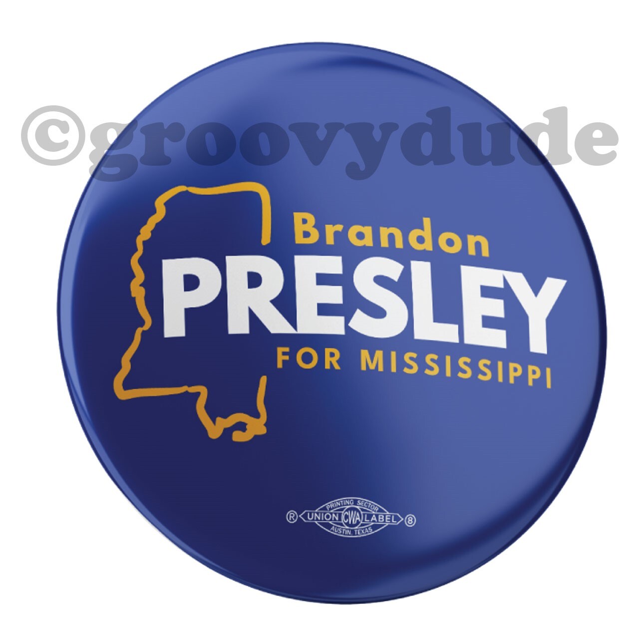 Brandon Presley for Governor Mississippi Official MS Campaign Pin ...