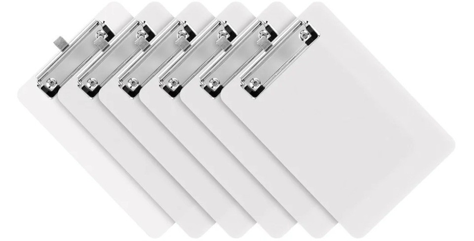 24 Pcs Bulk Mini Clipboards with Pen Holder Clip A5 Memo Clipboard 6x9 ...