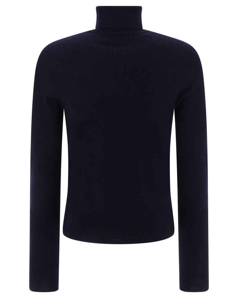BALMAIN Men's Ribbed Turtleneck Sweater Blue Sweaters & Cardigans | eBay