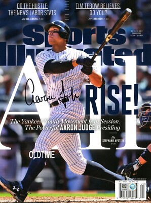Aaron Judge New York Yankees "SI All Rise Cover" Autographed Signed ...