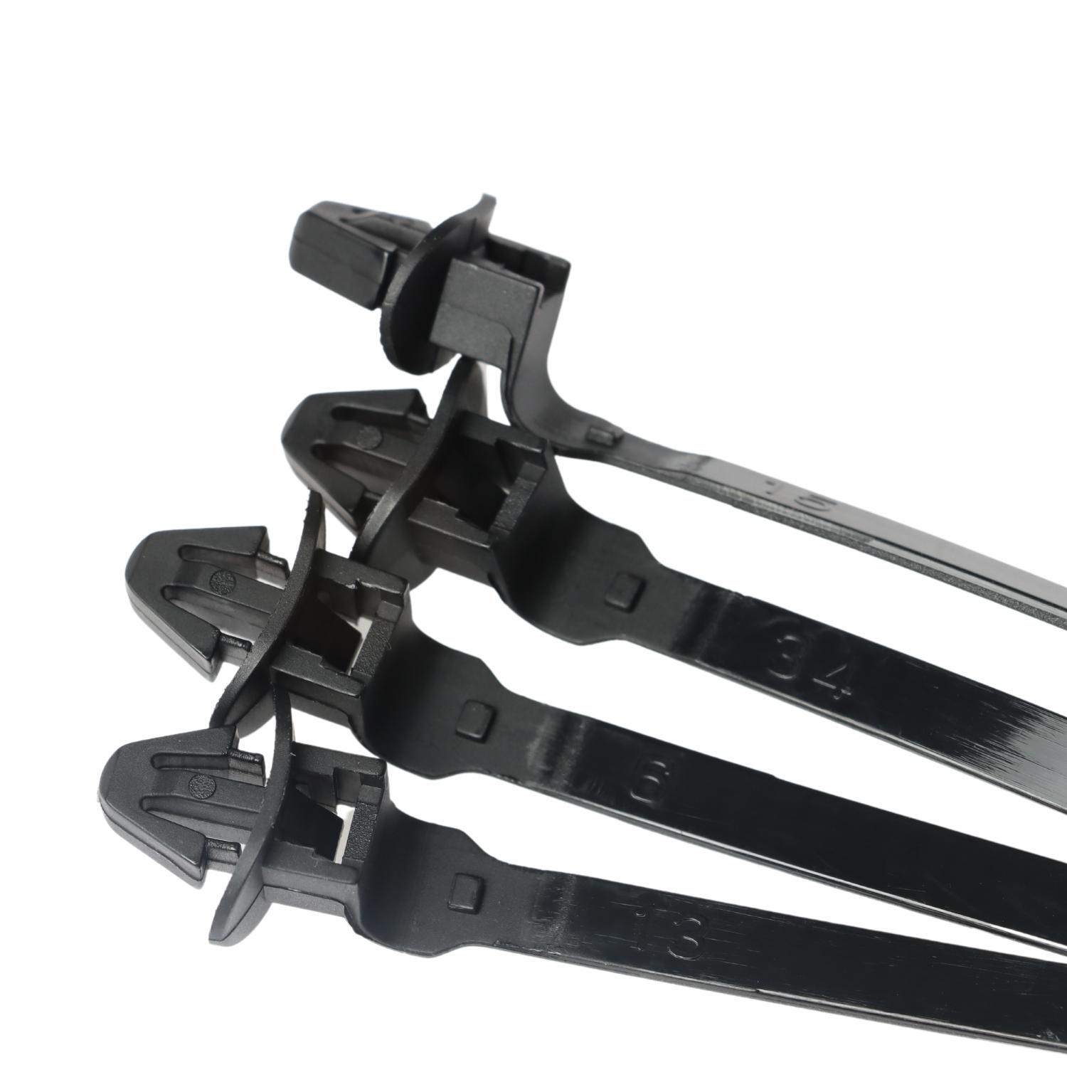 50Pcs Automotive Cable Strap Push Mount Wire Tie Retainer Clip Clamp ...