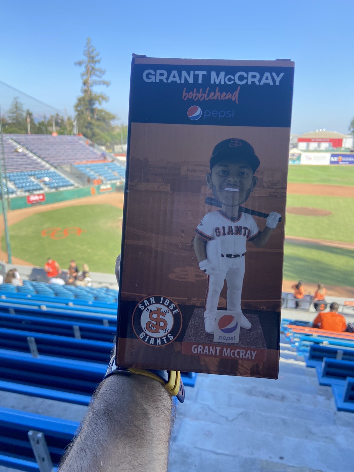 San Jose Giants 2023 Grant McCray 20/20 SGA Bobblehead San Francisco ...