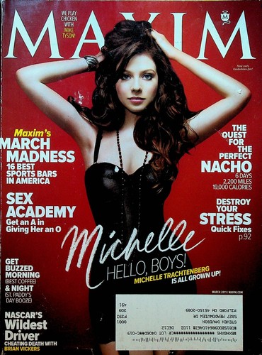 Maxim Magazine 159 March 2011 Michelle Trachtenberg Brian Vickers Mike ...