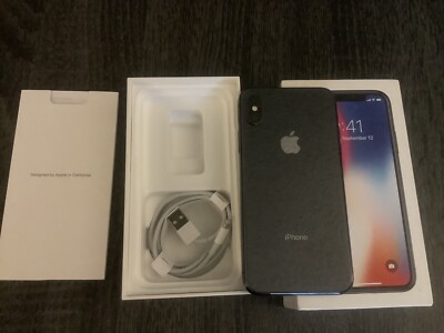 Apple iPhone X 256GB Space Gray (Unlocked) A1865 (CDMA + GSM) FREE ...