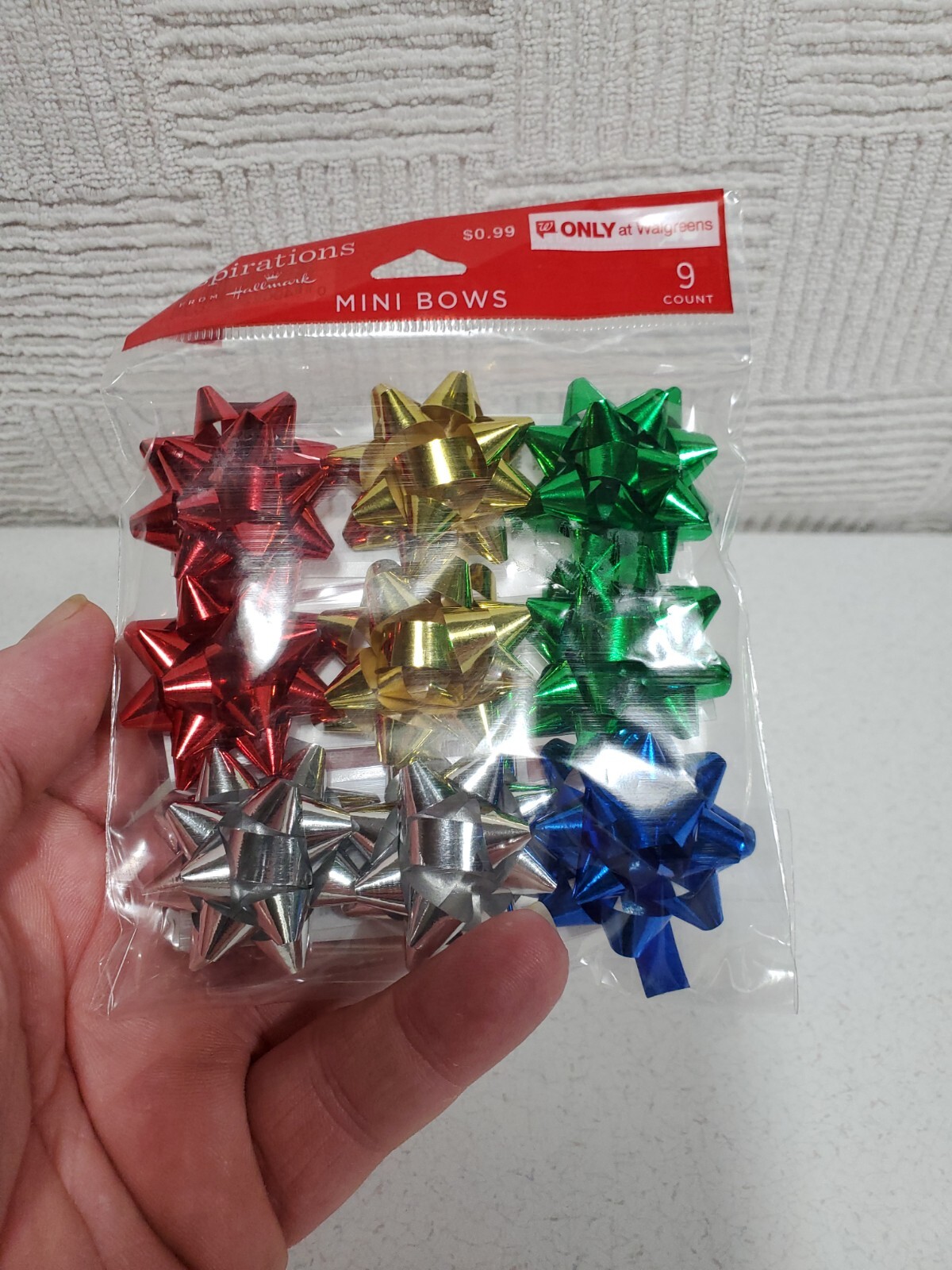 Hallmark Inspirations Mini Bows, 9 Count Cute CHRISTMAS Presents New ...