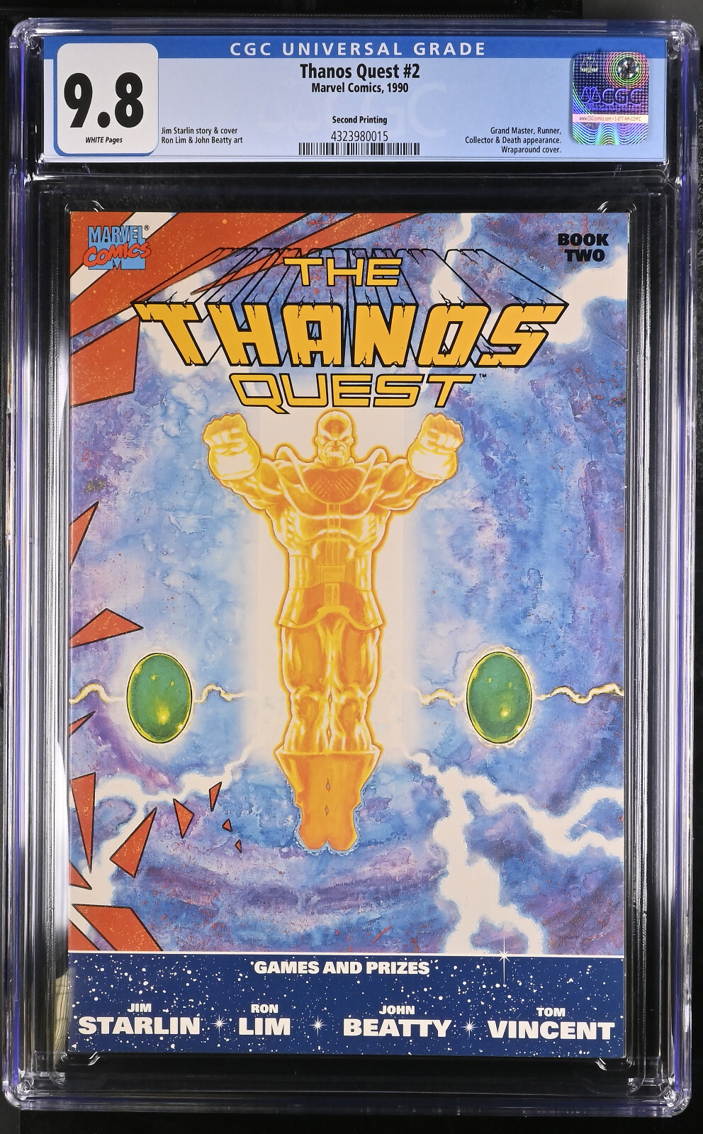 Thanos Quest 1 & 2 CGC 9.8 - Complete Series - 2nd Prints Jim Starlin ...
