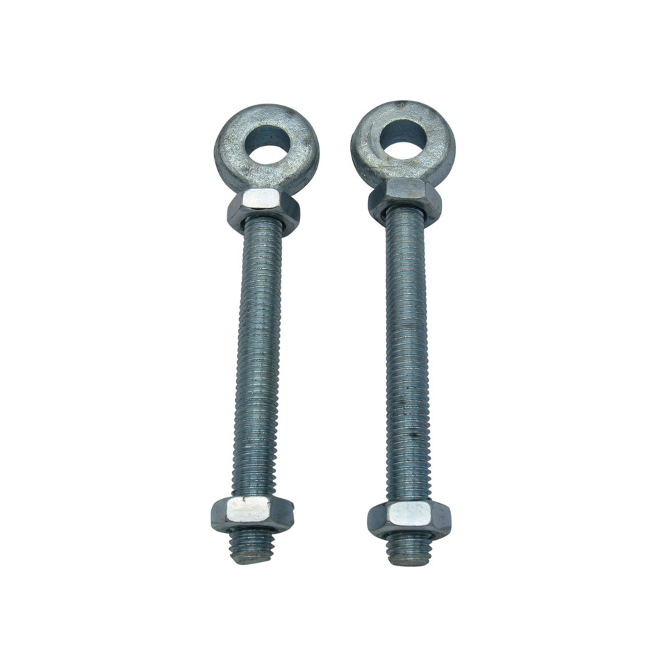 Adjustable Swing Gate Hinge Eyebolts & Nuts X2 (M10 - M24 Zinc Plated ...
