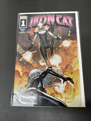 IRON CAT #1 2ND PRINT PERE PEREZ VARIANT IRON MAN BLACK CAT MARVEL ...