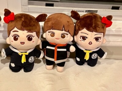 3 KPOP EXO Plush Doll Stuff Toy with Clothes Original-20cm XIUMIN- Free ...