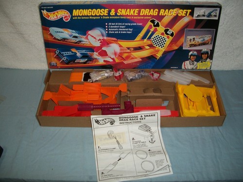 Hot Wheels 11644 Mongoose & Snake Drag Race Set 1993 25th Anniversary ...