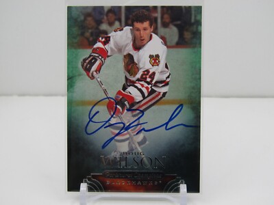 DOUG WILSON 2011 PARKHURST CHAMPIONS AUTOGRAPH AUTO! CHICAGO BLACKHAWKS ...