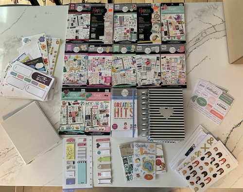 Massive Partial Sticker Book And Look Sticker Collection! Happy Planner ...