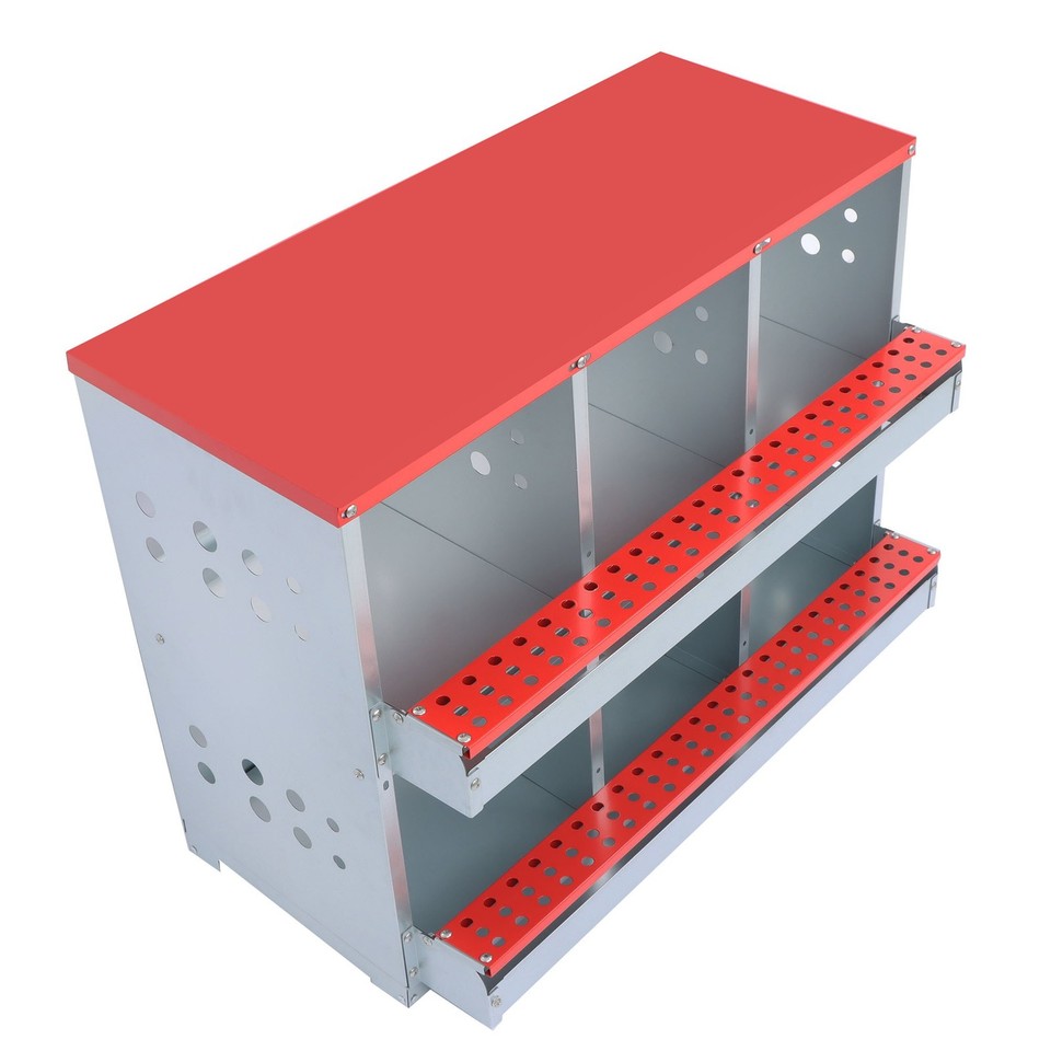 Labwork Chicken Nest Box 6 Hole Nest Box Chicken-Easy Egg Collection ...