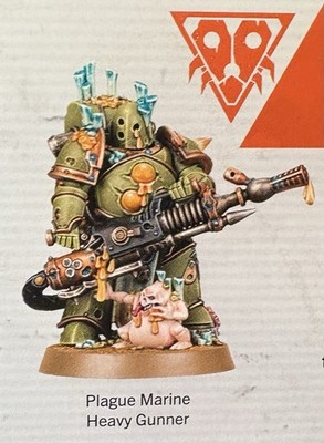 Warhammer 40K Death Guard Plague Marine Heavy Gunner Plague Spewer Kill ...