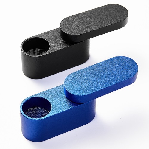 ( Pack of 2 ) 2" Metal Detachment Mini Tobacco Smoking Pipes with Caps ...