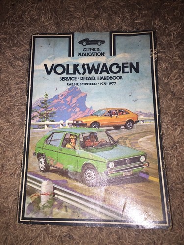 Vintage BOOK Volkswagen Service Repair Handbook Rabbit Scirocco 1975 ...