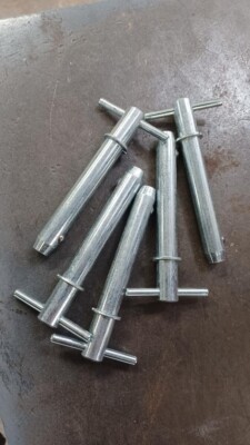 (Lot of 5) 1/2" T- handle Quick release pin with retaining ball. Non ...