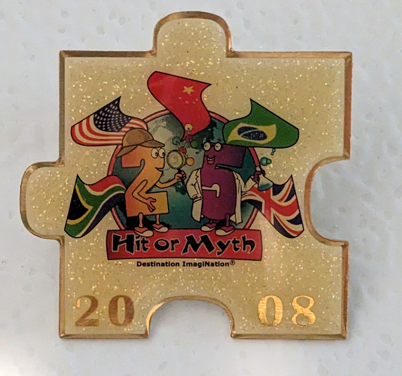Pin Brooch Destination Imagination Hit or Myth STEM Learning Puzzle ...