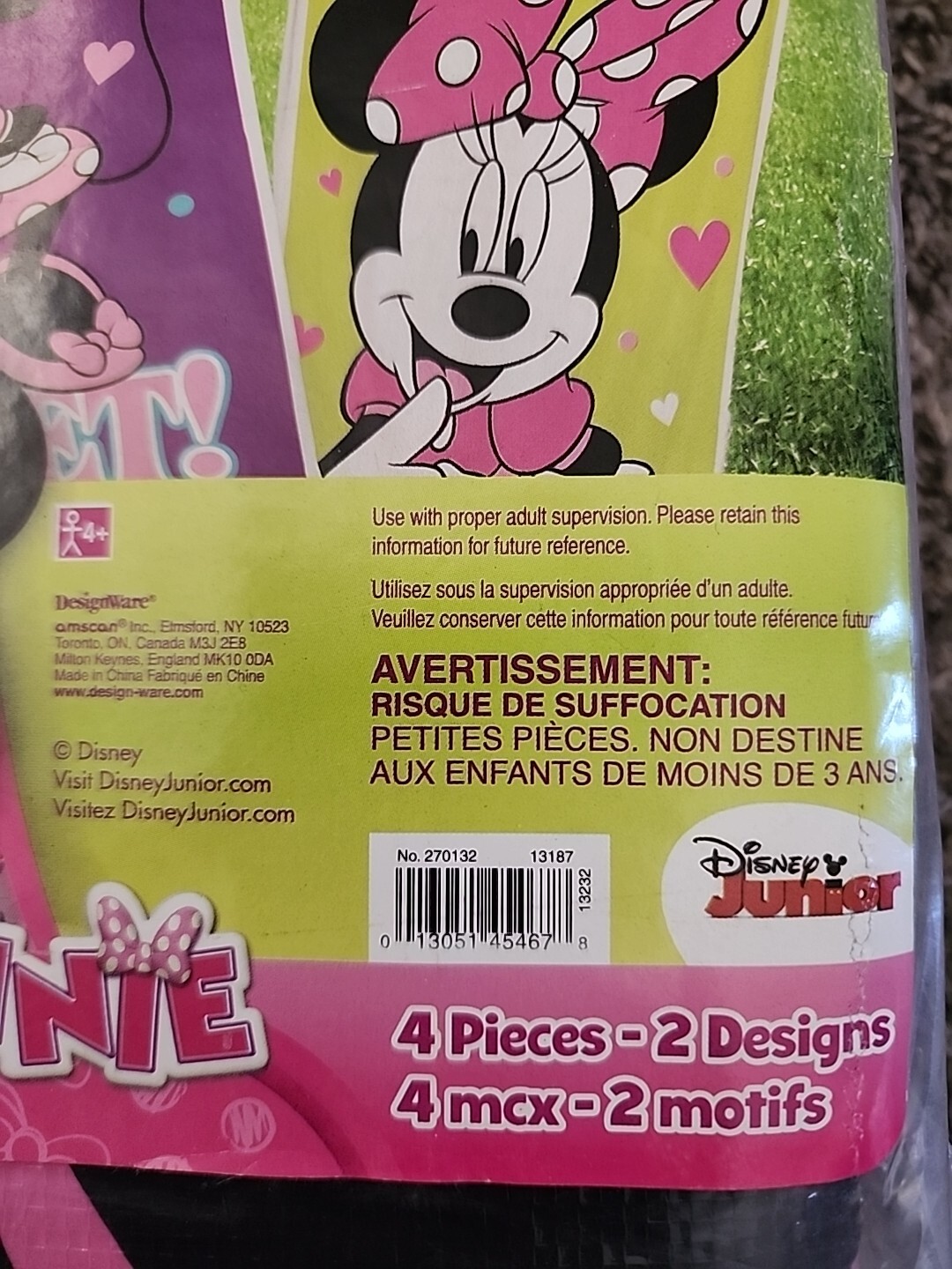 Disney Minnie Mouse Potato Sacks Collection Kids Party Activity 4 ...