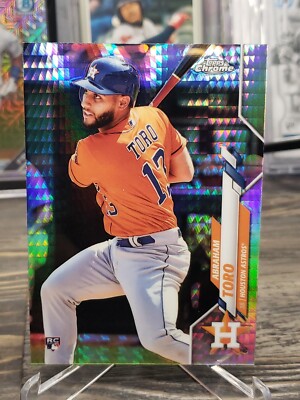 2020 Topps Chrome Abraham Toro Rookie Prism Refractor RC #56 Astros ...
