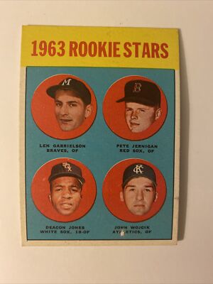 1963 Topps Len Gabrielson/Pete Jernigan/Jones/Wojcik Rookie Stars Card ...