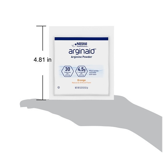 Arginaid Nestle Orange Arginine Powder Packets, 0.32 Oz, 14 Per Box, 4 ...