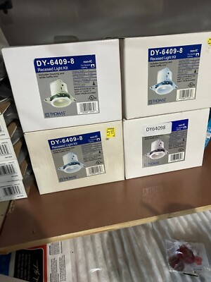 4-pack lot Thomas Lighting Recessed Light Kit DY-6409-8 Non-IC w ...