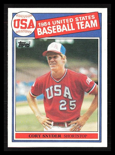Cory Snyder 1985 Topps #403 USA Rookie | eBay