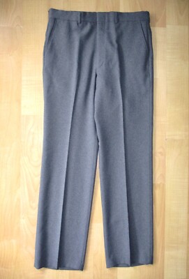 VGC Vtg 70s Sears Flex Slax Dark Gray Poly Knit Disco Pimp Wide Leg ...