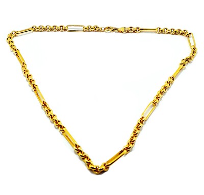 9ct Yellow Gold Figaro Style Chain Semi Hollow Hallmarked Presentation ...