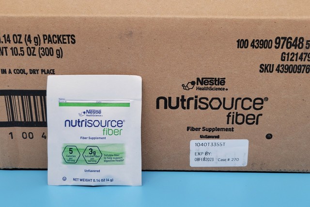 75 Packets Nestle Nutrisource Fiber Supplement Unflavored - 4g Exp 6/22 ...