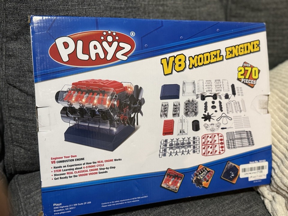 Playz V8 Model Combustion Engine STEM Toy Real Classical Engine | eBay