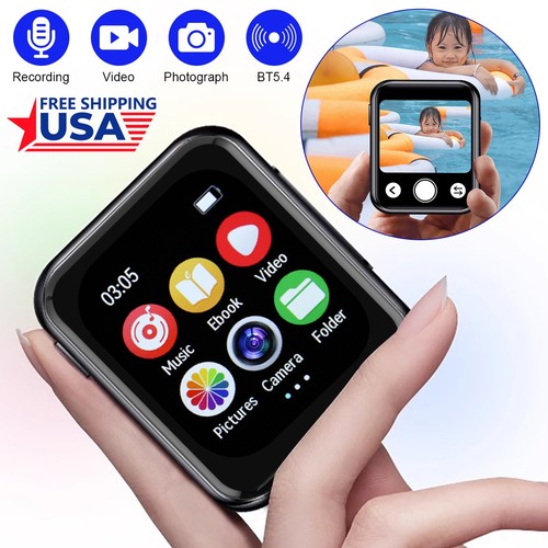 Bluetooth 5.4 Hi-Fi MP3 Music Player Lossless FM Radio Voice Recorder w ...