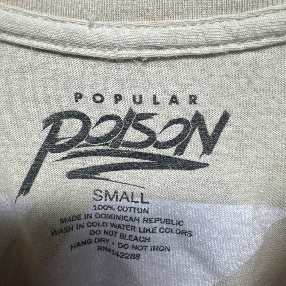 Popular Poison Shirt Mens Small Beige Tokyo Japan Ocean Wave Tee ...